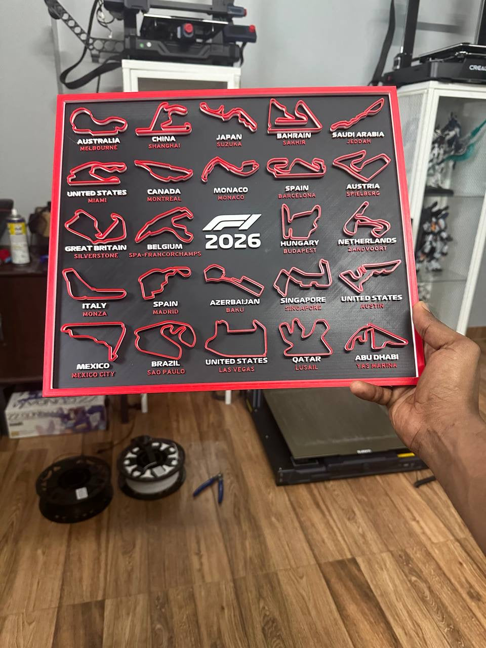 F1 Racetrack | F1 calendar 2025, 2026 – Rare Prints